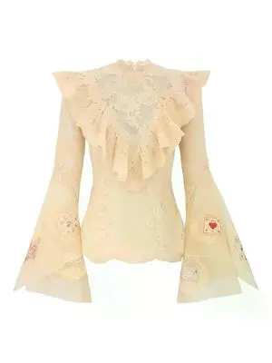 Zimmermann Ruffled Lace Shirt