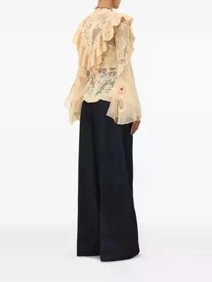 Zimmermann Ruffled Lace Shirt
