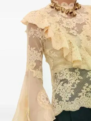 Zimmermann Ruffled Lace Shirt