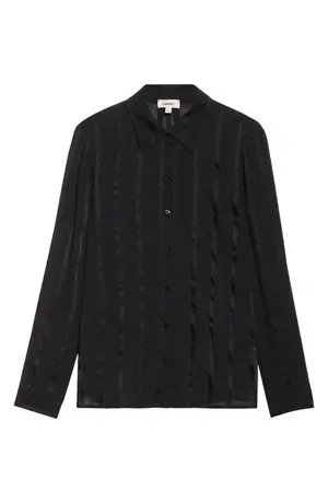 L'Agence Argo Silk Button-up Shirt