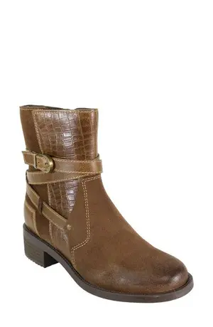 DAVID TATE Leather Ankle Booties - Brown