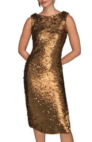 Donna Karan New York Sequin Sleeveless Mini Dress