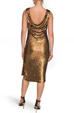 Donna Karan New York Sequin Sleeveless Mini Dress