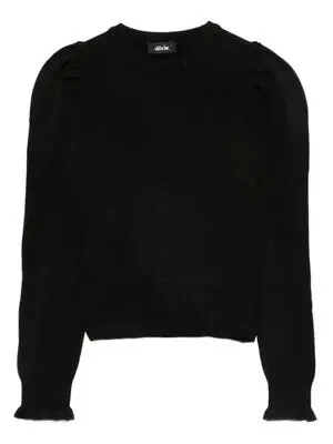 Dixie Puff-sleeve Jumper - Black