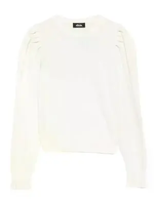 Dixie Puff-Sleeve Jumper White