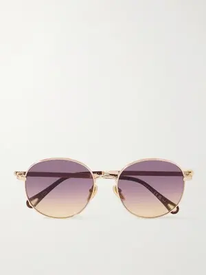 Chloé Round Frame Sunglasses - Gold