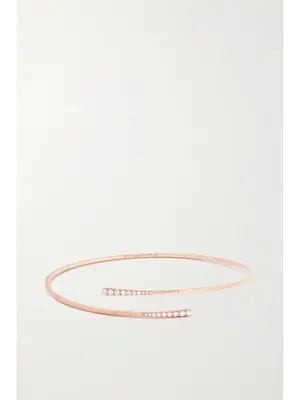 DIANE KORDAS 9-karat Diamond Cuff - Rose Gold