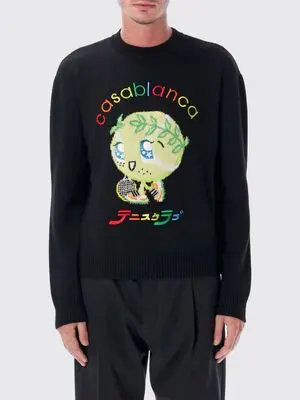 Casablanca Embroidered Graphic Knit Sweater - Fa01