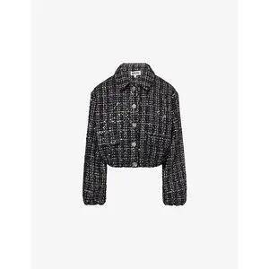 AMY LYNN Sequin-bouclé Woven Jacket