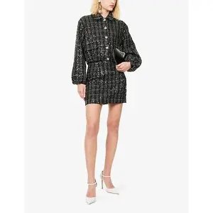 AMY LYNN Sequin-bouclé Woven Jacket