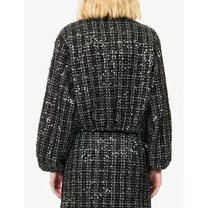 AMY LYNN Sequin-bouclé Woven Jacket