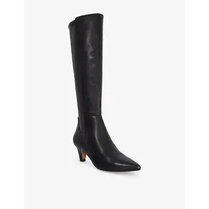 DUNE Leather Heeled Knee-high Boots