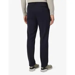 Boggi Milano Technical Pleated Wool Blend Trousers