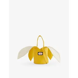 CHARLES JEFFREY LOVERBOY Banana Leather Cross Body Bag - Yellow + Ecru