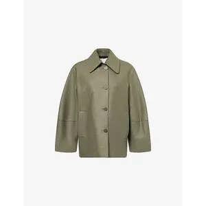 Harris Wharf London Pressed Wool Puff Sleeve Jacket
