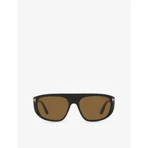 TOM FORD Pilot-frame Sunglasses - Black