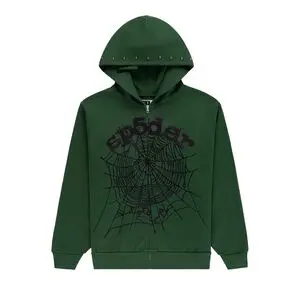 SP5DER Og Web Studded Zip Hoodie