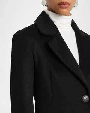Fleurette Mia Cashmere Maxi Coat - Black
