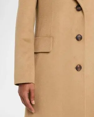 Fleurette Mia Cashmere Maxi Coat - Camel