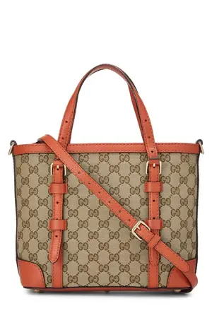 Gucci Original Gg Convertible Zip Handbag - Beige