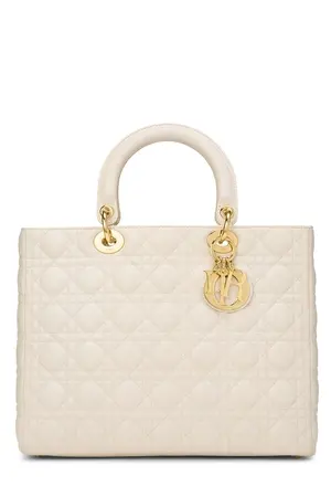 DIOR Lady Dior Large Cannage Quilted Bag