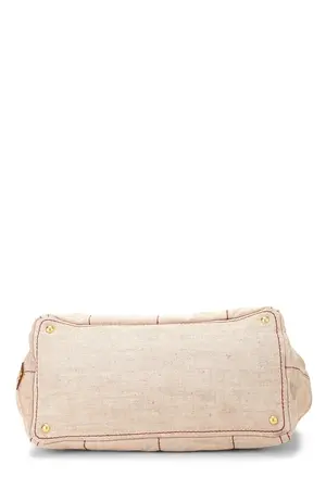 Prada Canapa Logo Tote - Beige