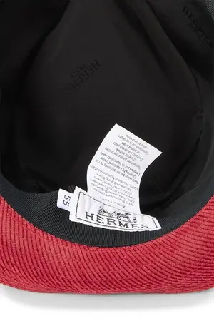 Hermès Corduroy Fedora - Red