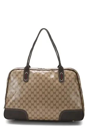 Gucci Gg Crystal Canvas Boston