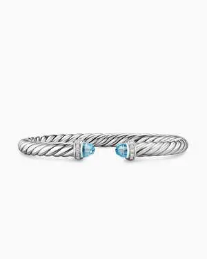 David Yurman Cable Flex Bracelet - Blue Topaz