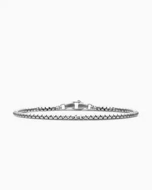 David Yurman Box Chain Bracelet - Platinum