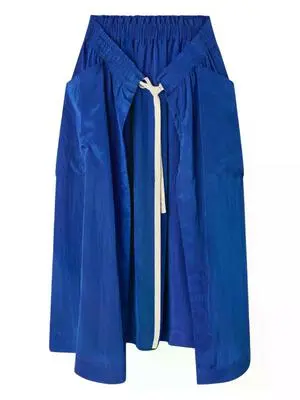 LEE MATHEWS Kiki Drawstring Skirt - Blue