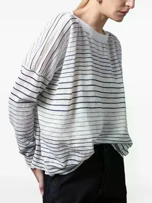 ROBERTO COLLINA Striped Long-sleeve T-shirt