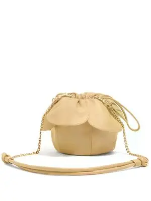 Bimba Y Lola Petal-detail Drawstring Shoulder Bag - Yellow