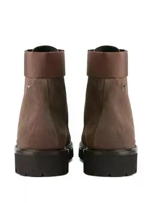 GIUSEPPE ZANOTTI Zheno Lace-up Boots - Brown