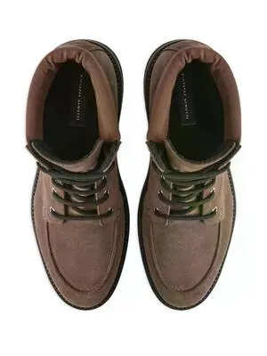 GIUSEPPE ZANOTTI Zheno Lace-up Boots - Brown