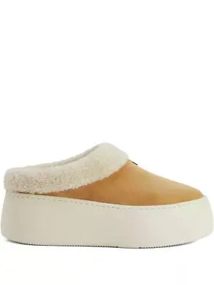 GIUSEPPE ZANOTTI Faux-shearling Platform Clogs
