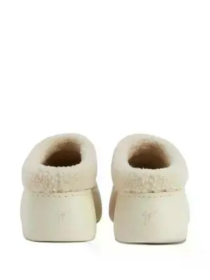 GIUSEPPE ZANOTTI Faux-shearling Platform Clogs