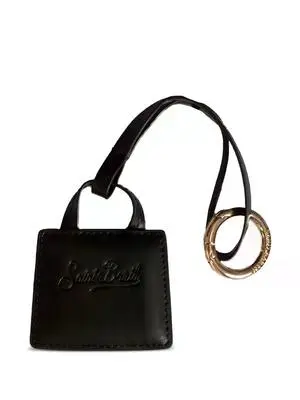 MC2 SAINT BARTH Debossed Bag Charm With Ring - Black