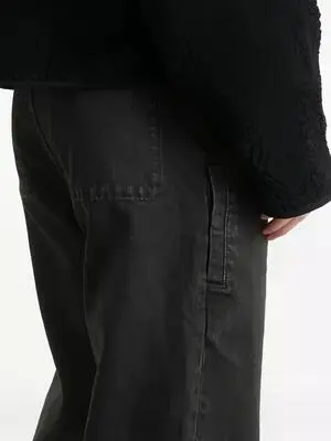 ENTIRE STUDIOS Button-fastening Wide Leg Jeans - Black