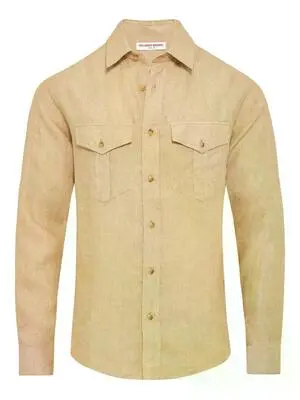 Orlebar Brown Colburn Double-pocket Linen Shirt - Neutrals