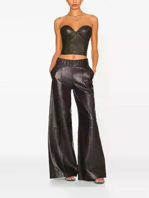 Sprwmn Elasticated-waistband Leather Trousers