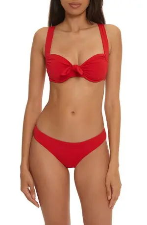 BECCA By Rebecca Virtue Twist & Turns Bikini Bottom - Ruby