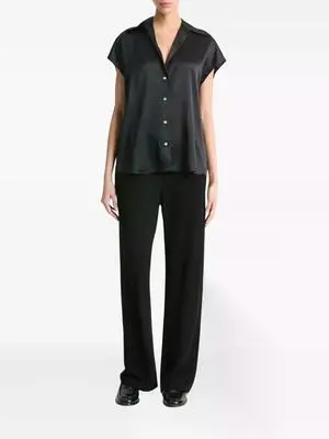 Vince Cap-sleeve Silk Shirt