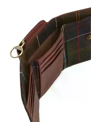 Barbour Rosa Leather Tartan Zip Wallet