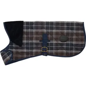 Barbour Quilted Tartan Dog Coat - Midnight Oak