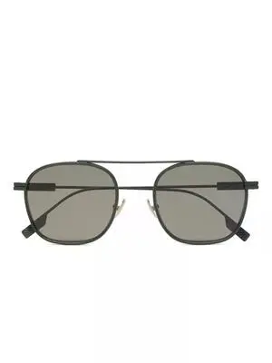 Zegna Square Frame Sunglasses - Green