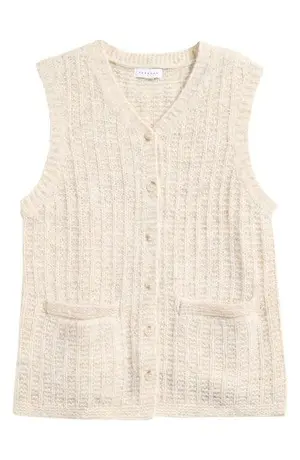 Topshop Sleeveless Knit Cardigan