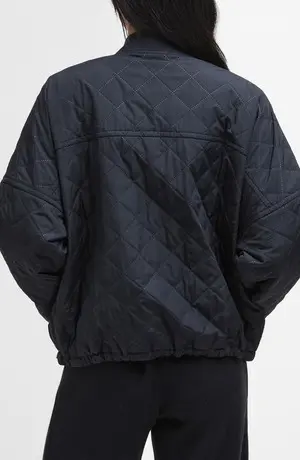 Barbour Emlyn Quilted Bomber Jacket - Black/ancient