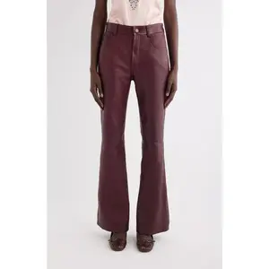 Women's Purple Flare Pants