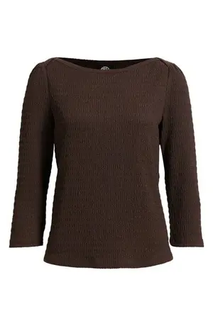 Bobeau Boat Neck Knit Top